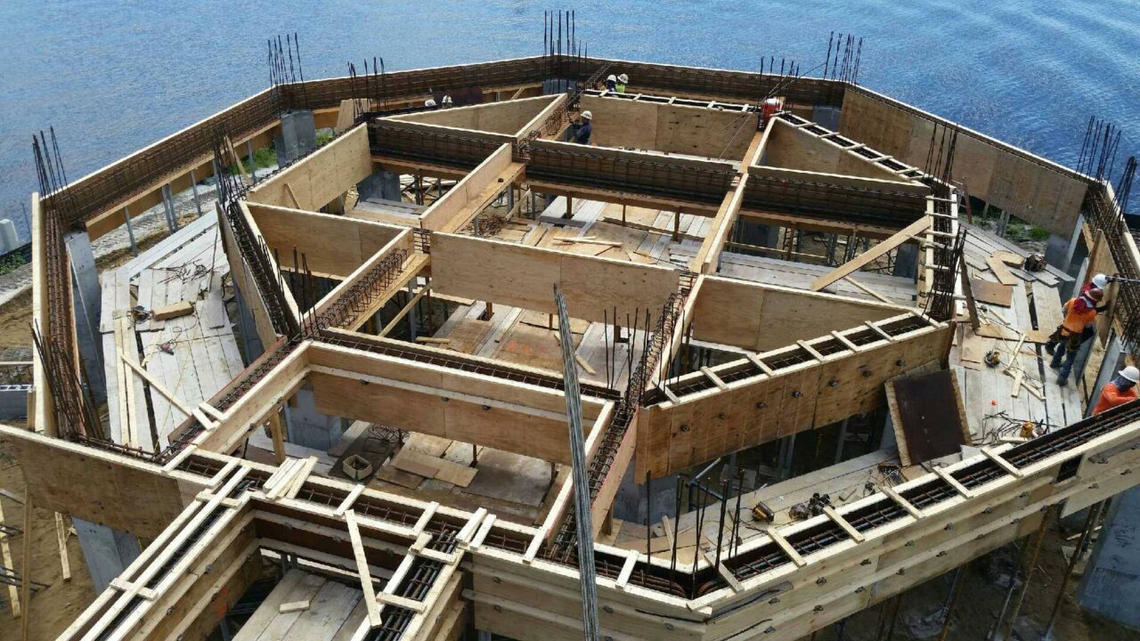 Octagon Form Work - Drawdy Concrete Construction